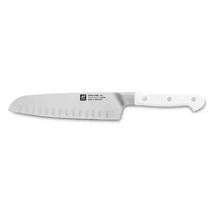 ZWILLING J. A. Henckels Pro Le Blanc 7 Slim Hollow Edge Santoku Knife - Silver