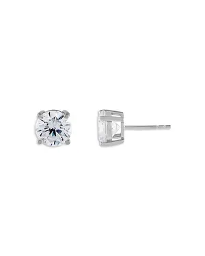 ADINA EDEN Adinas Jewels Juliette Stud Earrings - Silver