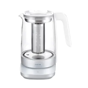 ZWILLING Enfinigy 1.7 L Glass Kettle - Silver