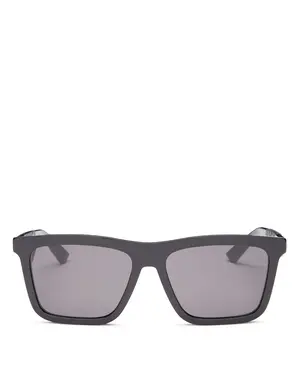 Dior Geometric Sunglasses, 56mm - Black/smoke