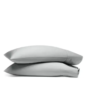BOLL & BRANCH Signature Organic Cotton Hemmed Pillowcase Set, Standard - Shore