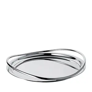 Christofle Vertigo Round Tray - Silver