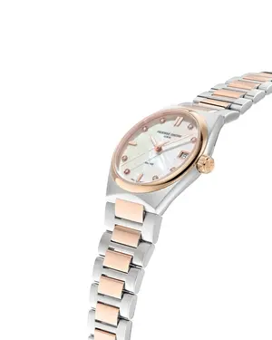 FREDERIQUE CONSTANT Highlife Watch With Interchangeable Strap - Cream/silver