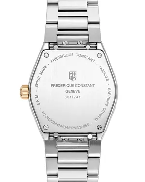 FREDERIQUE CONSTANT Highlife Watch With Interchangeable Strap - Cream/silver
