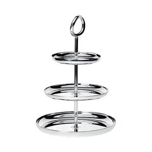 Christofle Vertigo 3-tier Pastry Stand - Silver