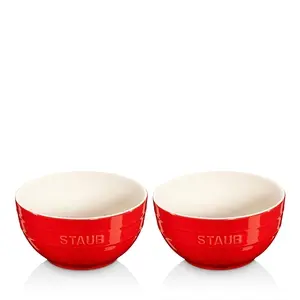 STAUB Ceramic 2-piece Large Universal Mixing Set - Cherry