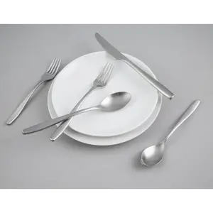 CAMBRIDGE Silversmiths Averie Satin 20 Piece Flatware Set, Service For 4