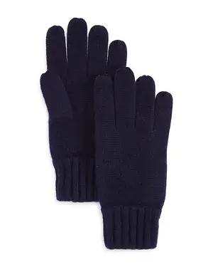 Bloomingdale'S The Men's Store At Bloomingdale's Knitted Tech Gloves Navy