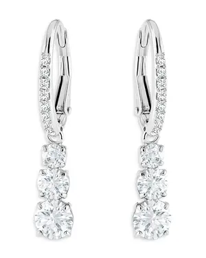 SWAROVSKI Stilla Drop Earrings - White/silver