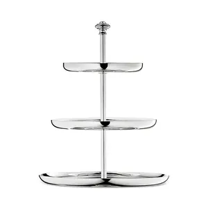 Christofle Albi 3 Tier Dessert Stand - Silver