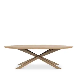 ETHNICRAFT Mikado Oval Coffee Table - Oak