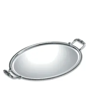 Christofle Malmaison Oval Tray - Silver