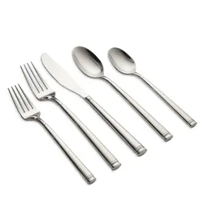 CAMBRIDGE Silversmiths Emmy Mirror 20 Piece Flatware Set, Service For 4