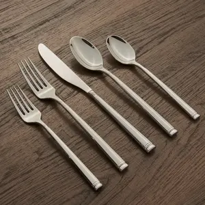 CAMBRIDGE Silversmiths Emmy Mirror 20 Piece Flatware Set, Service For 4