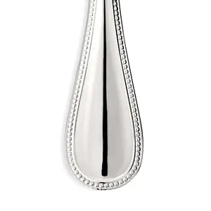 Christofle Perles Ii Stainless Serving Fork - Silver