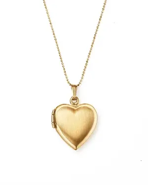 Bloomingdale'S 14k Yellow Heart Locket Necklace - Gold