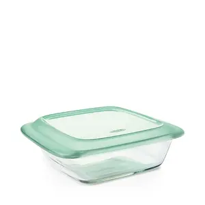 OXO Good Grips 2-quart Glass Baking Dish With Lid - Clear/green