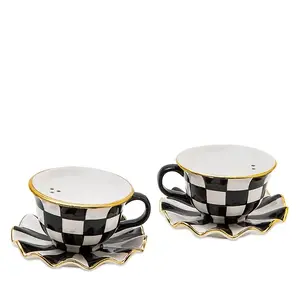 MACKENZIE-CHILDS Courtly Teacup Salt & Pepper Set - Multi