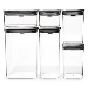 OXO Steel 6 Piece Pop Container Set - No Color