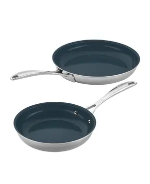 ZWILLING Clad Cfx 10-piece Stainless Steel Ceramic Nonstick Cookware Set