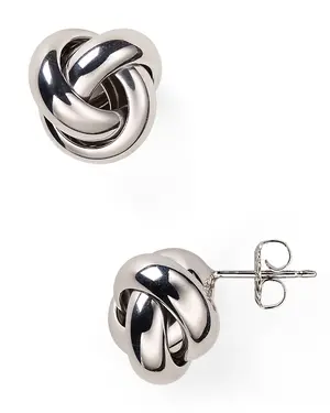 Bloomingdale'S Love Knot Stud Earrings - Sterling Silver