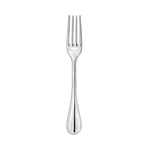 Christofle Perles Silverplate Dessert Fork - Silver