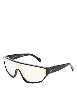 Celine Shield Sunglasses, 143mm - Black/Multi Mirror  display picture 1