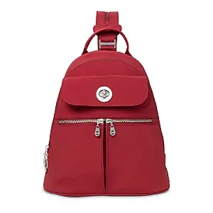 BAGGALLINI Naples Convertible Backpack Ruby Red