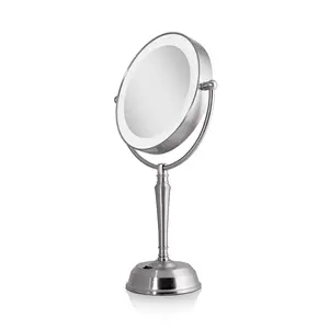 ZADRO Led Lighted Vanity Mirror With Rechargeable Battery & Usb Port, 1x/10x Magnification - Clear