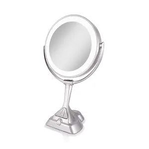 ZADRO Led Variable Light Vanity Mirror With Smart Dimmer 1x/10x Magnification - Silver