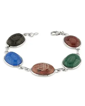 Aqua Bloomingdale's Fine Collection Scarab Bead Bracelet - Multi