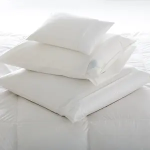 SCANDIA HOME Sateen Deluxe Pillow Protector, Standard - White