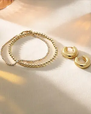 Bloomingdale'S 14k Beaded Bracelet, 4mm