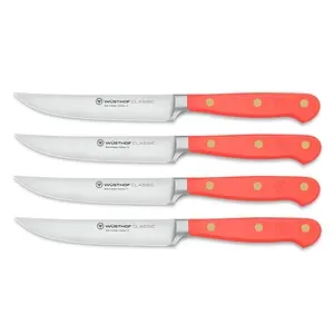 WUSTHOF Usa Classic Steak Knives, Set Of 4 Coral Peach