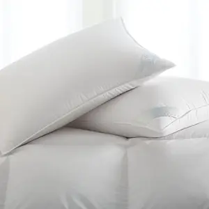 SCANDIA HOME Salzburg Medium Down Pillow, Queen - White