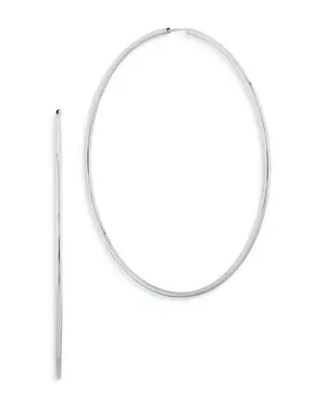 Aqua Bloomingdale's Fine Collection Endless Hoop Earrings - Silver