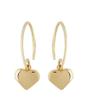 Bloomingdale'S 14k Yellow Heart Dangle Drop Earrings - Gold