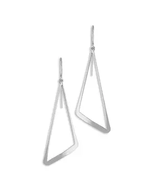 Aqua Bloomingdale's Fine Collection Sterling Triangle Drop Earrings - Silver
