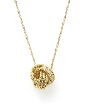 Bloomingdale'S 14k Yellow Love Knot Necklace - Gold