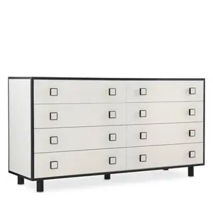 BERNHARDT Silhouette 8 Drawer Dresser With Square Hardware