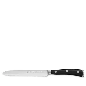 WUSTHOF Classic Ikon 5 Serrated Utility Knife - No Color