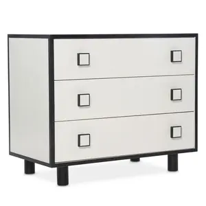 BERNHARDT Silhouette 3 Drawer Nightstand With Square Hardware