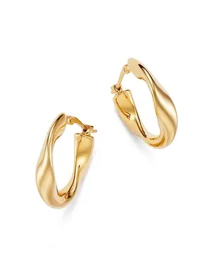 Bloomingdale'S Flat Twist Hoop Earrings - Gold