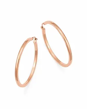 Bloomingdale'S 14k Gold Square Hoop Earrings - Rose