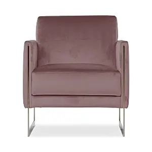 GIUSEPPE NICOLETTI Coco Velvet Brass Chair Dubai 3934 Rosa/brass