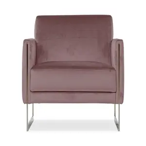 GIUSEPPE NICOLETTI Coco Velvet Brass Chair - Dubai Rosa/brass