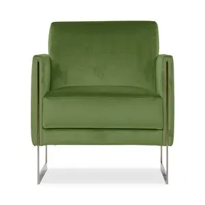 GIUSEPPE NICOLETTI Coco Velvet Brass Chair Dubai Verde/brass