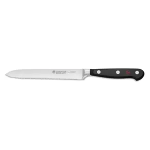 WUSTHOF Classic 5 Serrated Knife - Black