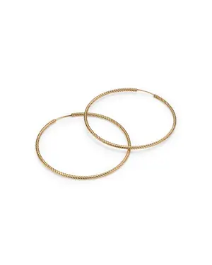 Bloomingdale'S 14k Yellow Twisted Hoop Earrings