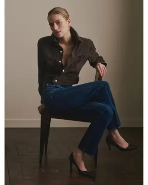 DL1961 Cate Classic High Rise Straight Jeans